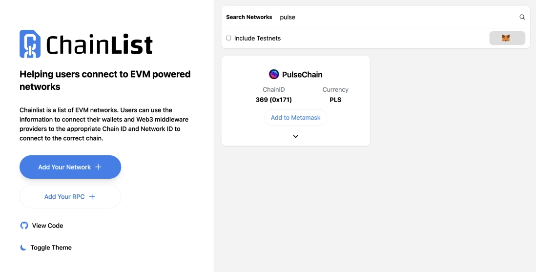How to Add PulseChain to MetaMask